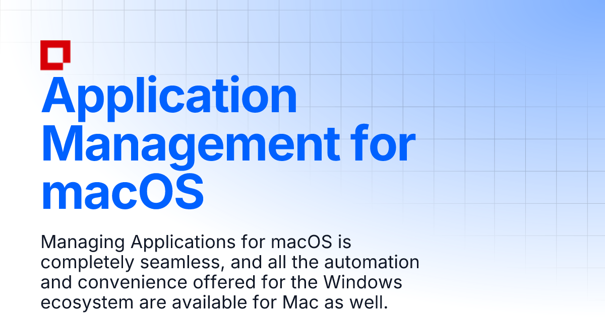 Application Management for macOS | Faronics Deploy Documentation