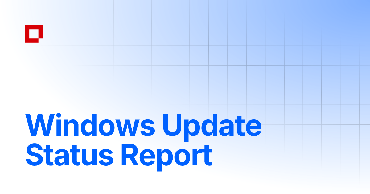 Windows Update Status Report | Faronics Deploy Documentation
