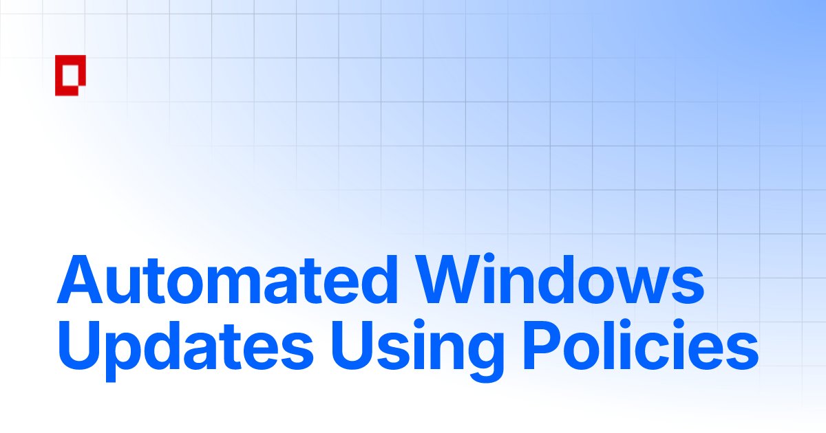 Automated Windows Updates Using Policies | Faronics Deploy Documentation Automated Windows Updates Using Policies | Faronics Deploy Documentation
