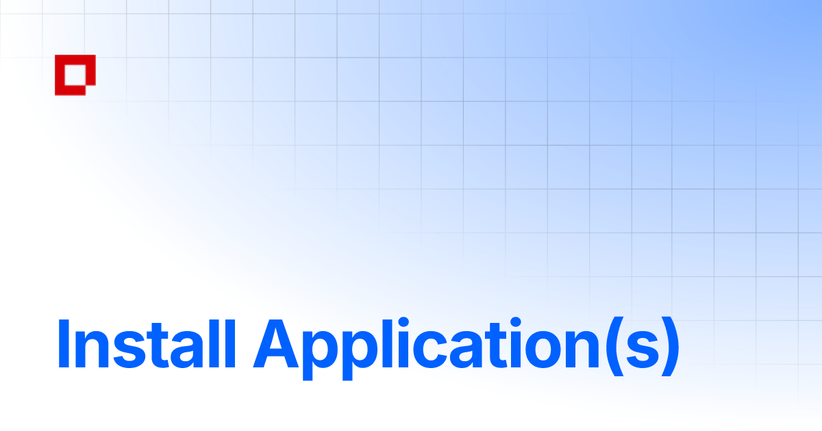 Install Application(s) | Faronics Deploy Documentation