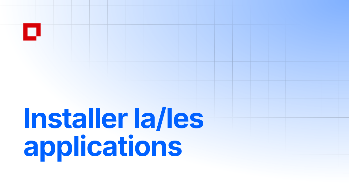Installer la/les applications | Faronics Deploy Documentation