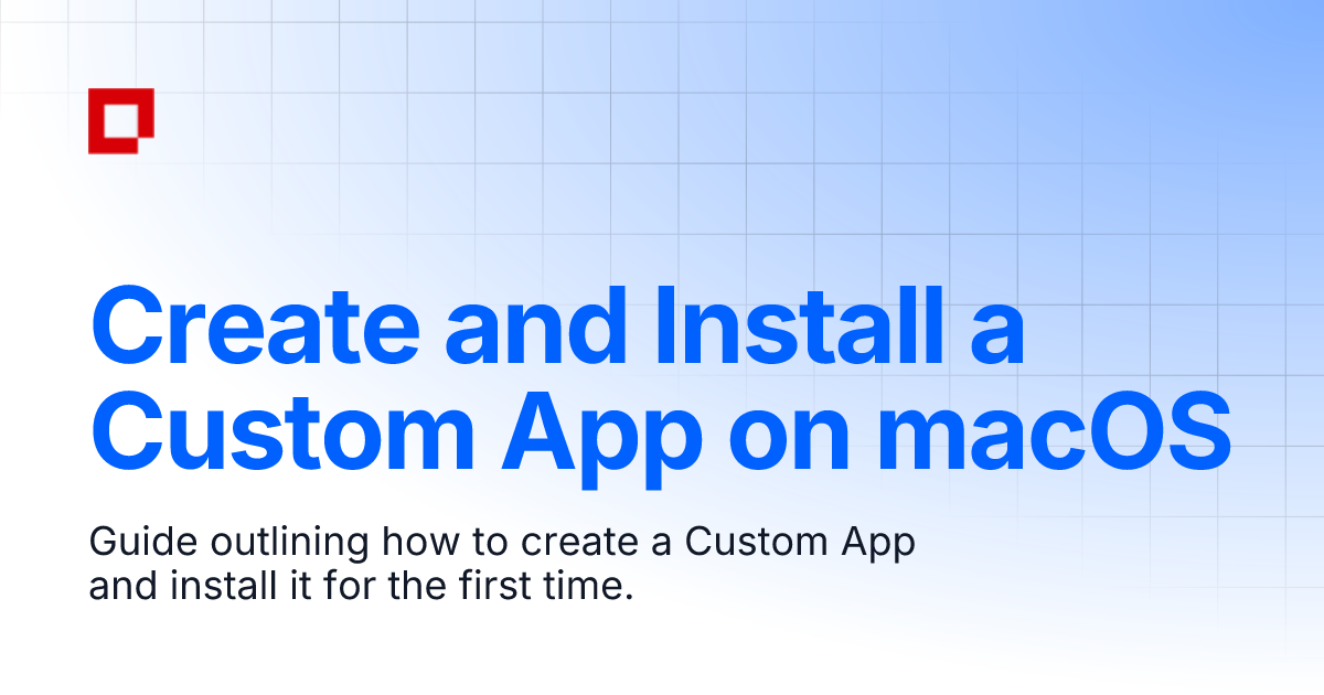 Create and Install a Custom App on macOS | Faronics Deploy Documentation